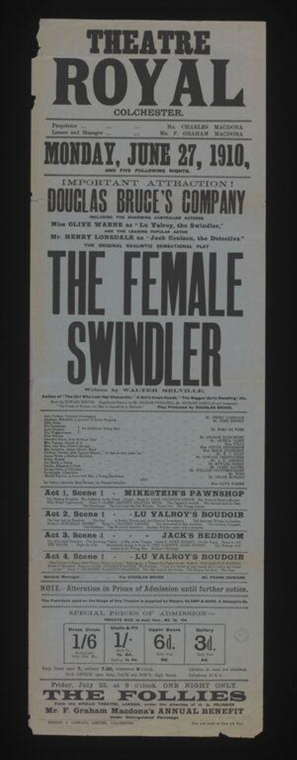 The Female Swindler poster | V&A Explore The Collections