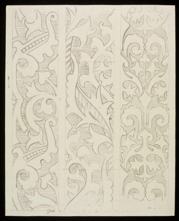 Design for textiles of wallpaper | A.W. Pugin | V&A Explore The Collections