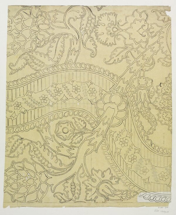 Wallpaper or textile design for Houses of Parliament | A.W.N. Pugin | V ...