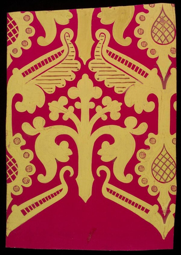 Design for textiles or wallpaper | A.W. Pugin | V&A Explore The Collections