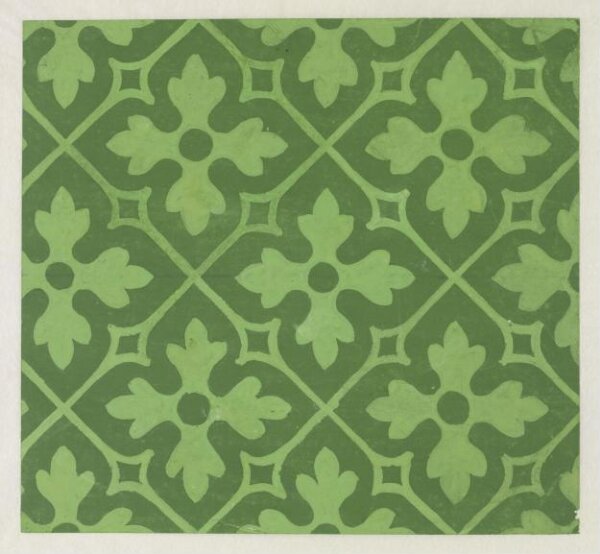 Textile design for small repeating diaper pattern | A.W.N. Pugin | V&A ...
