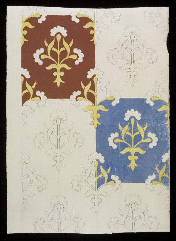 Designs (on 7 sheets) for small-scale patterns | A.W.N. Pugin | V&A ...