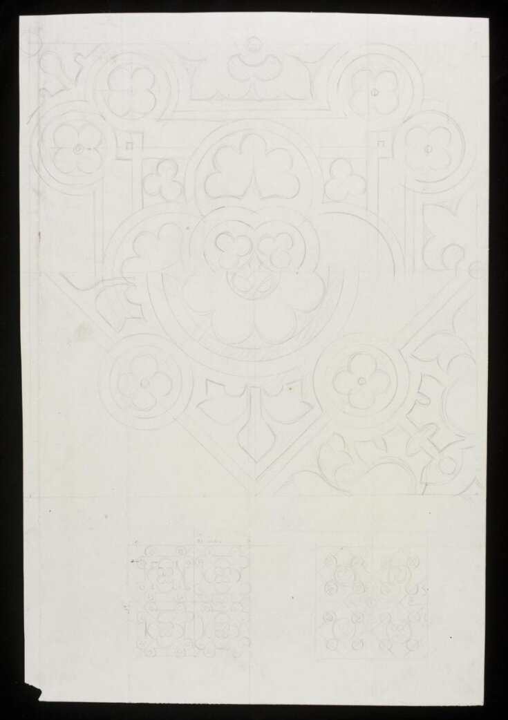 Design for a carpet | A.W.N. Pugin | V&A Explore The Collections