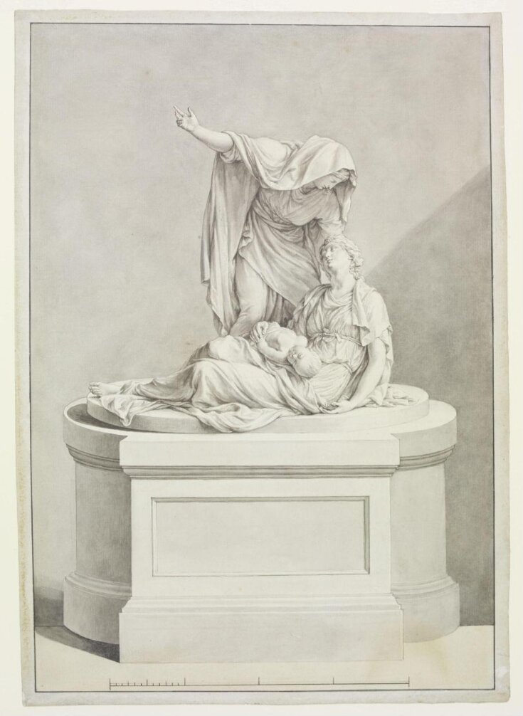 Design for the monument (dated 1803) to Maria (d.1789), first wife of ...
