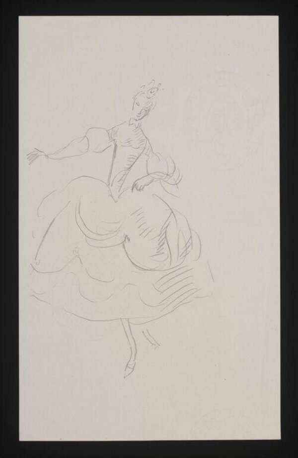 Cecil Beaton sketch possibly for Adriana Lecouvrer | Beaton, Cecil (Sir ...