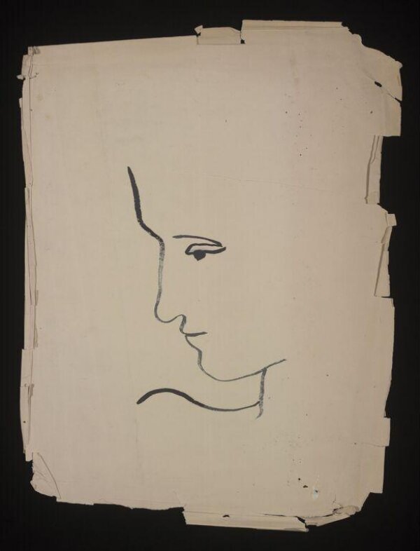 Sketch of Head | Beaton, Cecil | V&A Explore The Collections