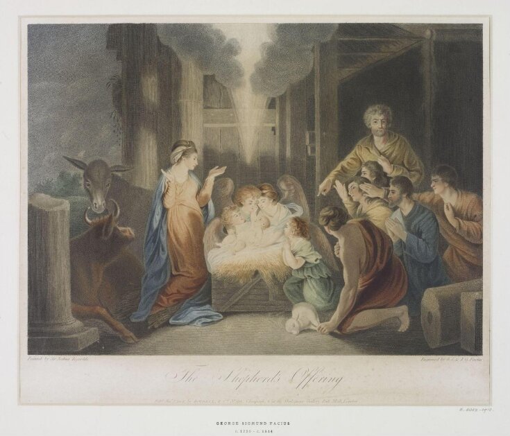 The Shepherds' Offering. | Joshua Reynolds | Facius, Johann Gottlieb ...