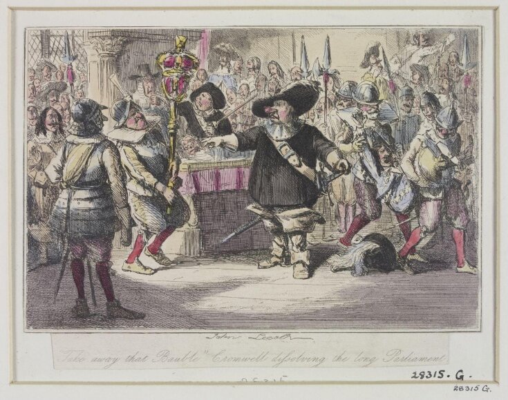 Take away that Bauble, Cromwell dissolving the Long Parliament | John ...