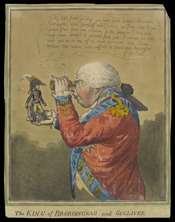 The King of Brobdingnag and Gulliver | Gillray, James | V&A Explore The ...