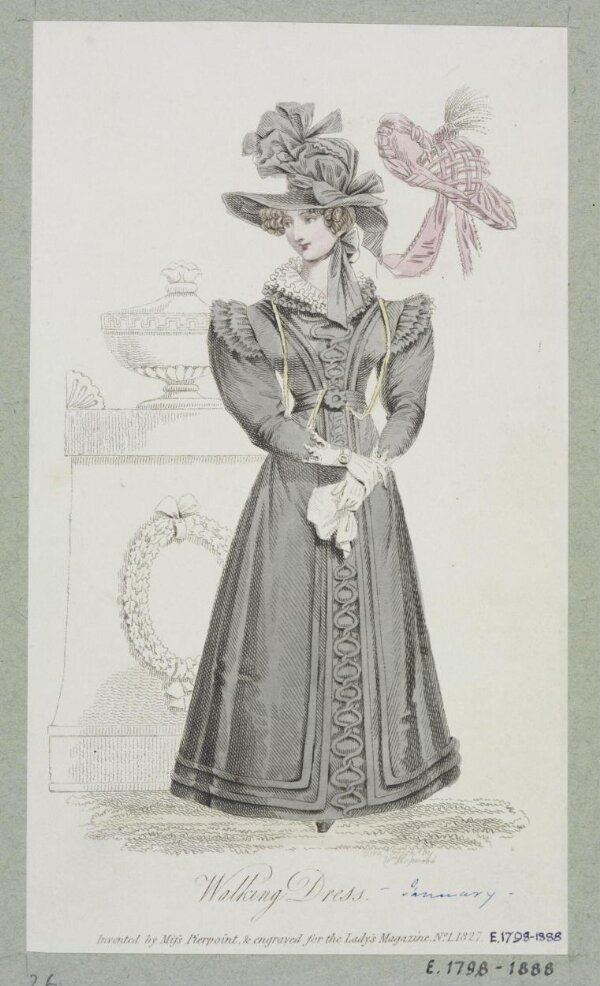 Walking Dress | William Hopwood | Pierpoint, Mary Maria (Miss) | V&A ...