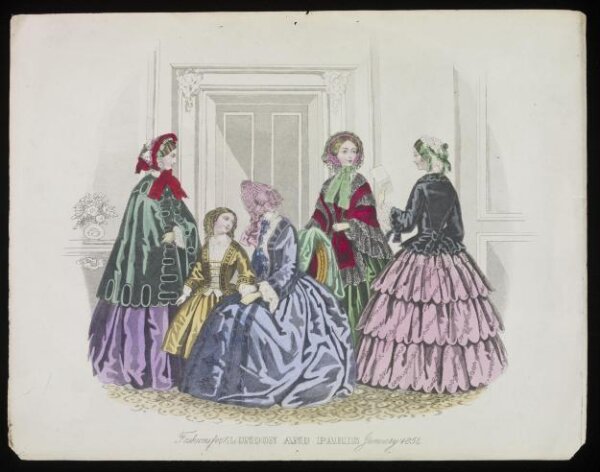 Fashions for London and Paris January 1854 | Unknown | V&A Explore The ...