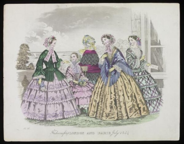 Fashions for London and Paris July 1854 | Unknown | V&A Explore The ...