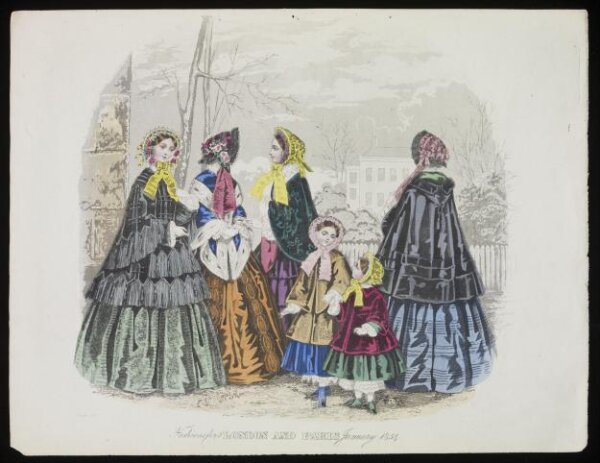Fashions for London and Paris January 1854 | Unknown | V&A Explore The ...