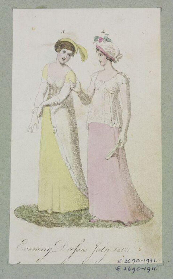 Evening Dresses July 1803 | V&A Explore The Collections