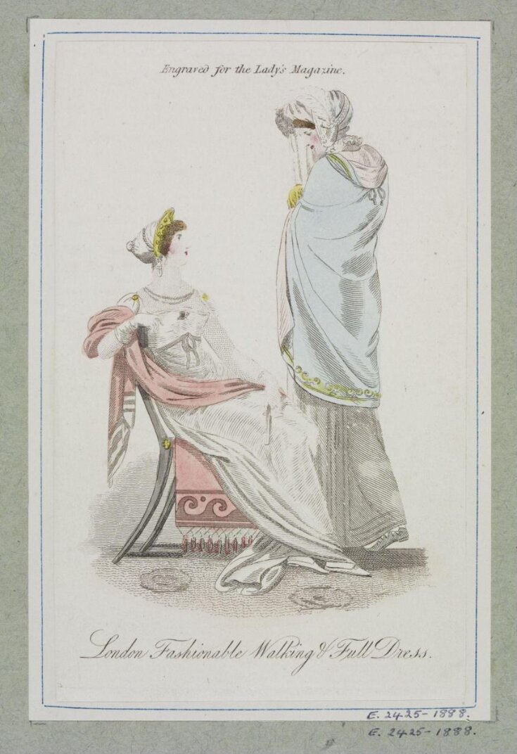 London Fashionable Walking and Full Dress | V&A Explore The Collections