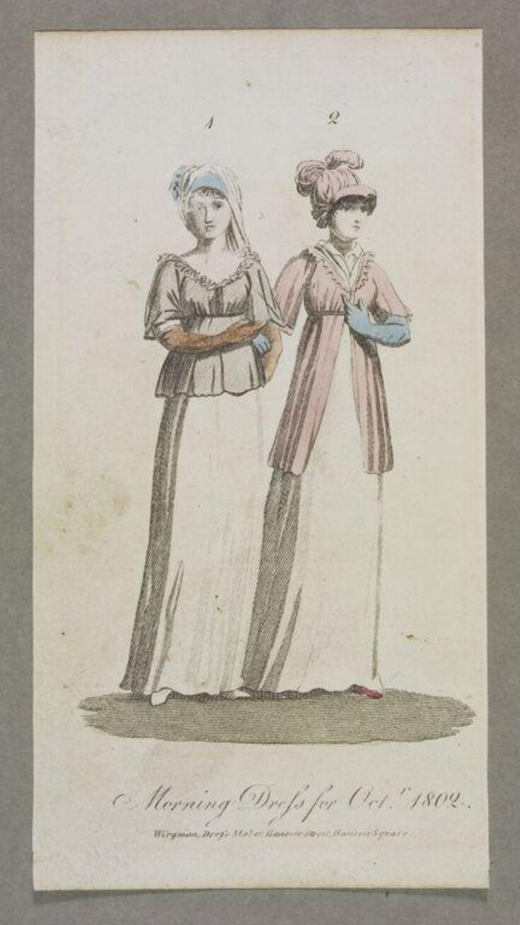 Morning Dress for Octr 1802 | Wirgman | V&A Explore The Collections