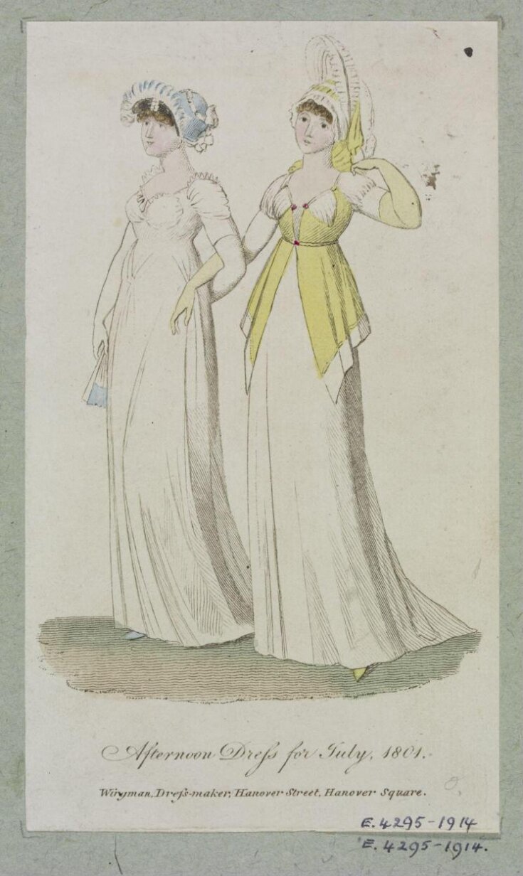 Afternoon Dress for July 1801 | Wirgman | V&A Explore The Collections