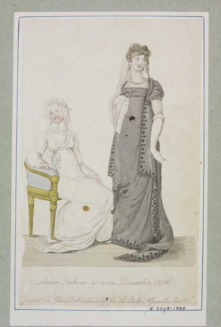 London Fashions, as worn December 1806 | Bell, John | V&A Explore The ...