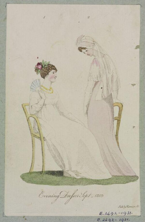 Evening Dresses Sept 1803 | V&A Explore The Collections