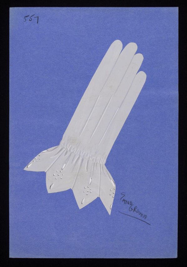 Design for a pair of leather gloves by Ruby Estelle Sandground ...