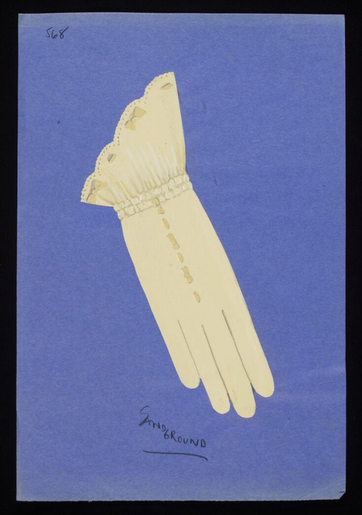 Design for a pair of leather gloves by Ruby Estelle Sandground ...