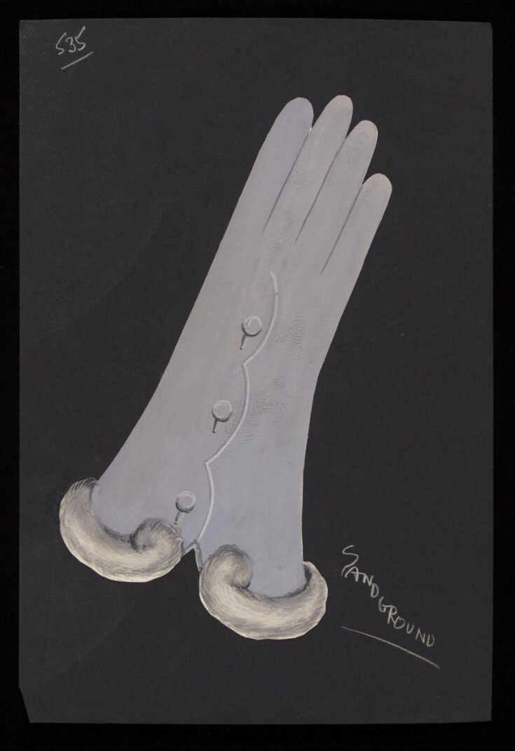 Design for a pair of leather gloves Ruby Estelle Sandground ...