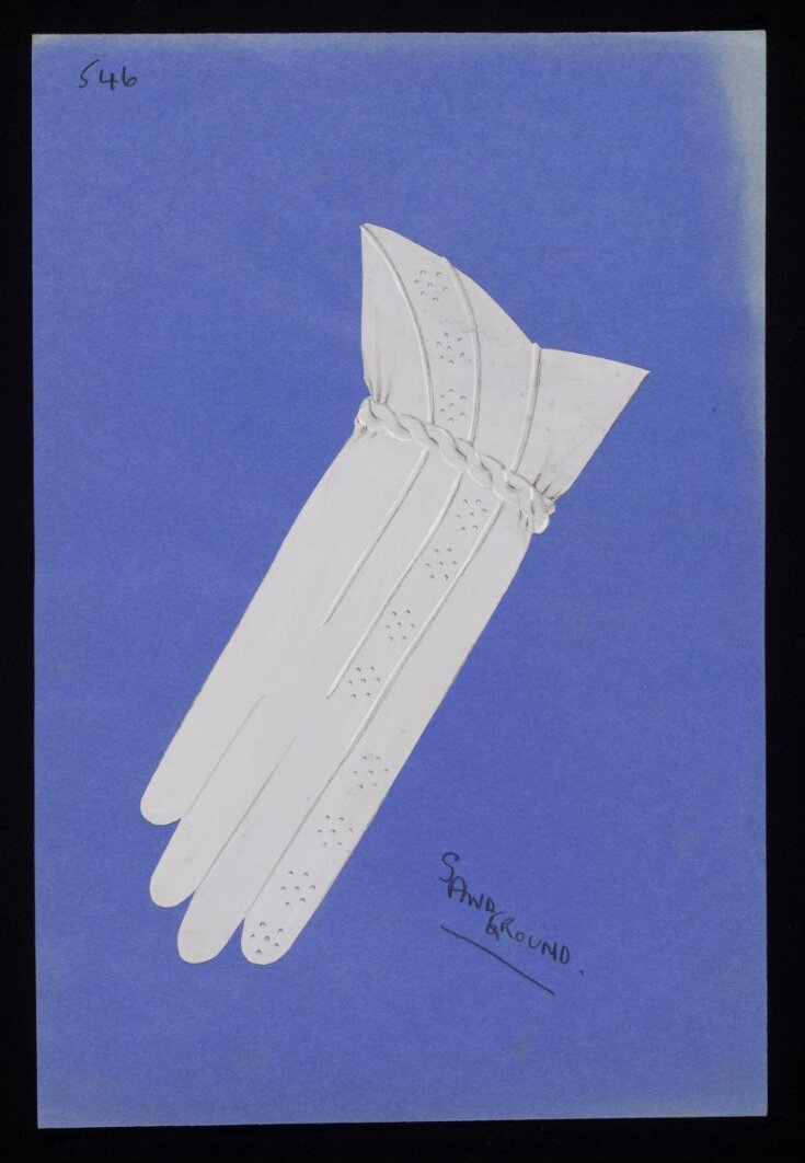 Design for a pair of leather gloves by Ruby Estelle Sandground ...