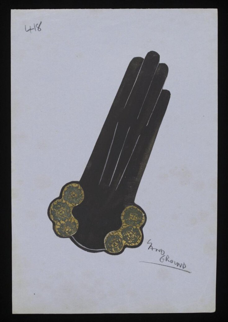 Design for a pair of leather gloves by Ruby Estelle Sandground ...