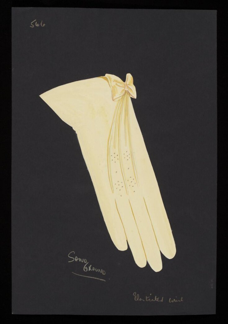 Design for a pair of leather gloves by Ruby Estelle Sandground ...