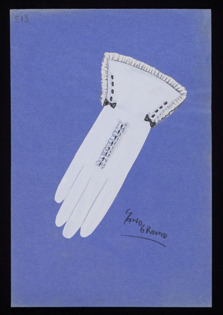 Design for a pair of leather gloves by Ruby Estelle Sandground ...