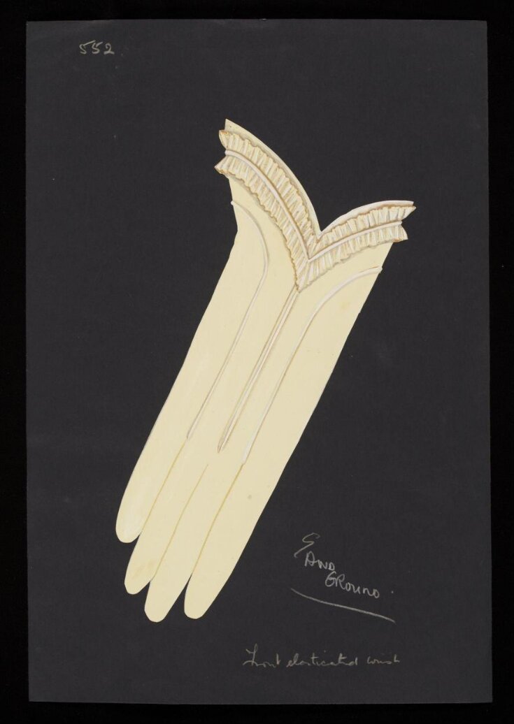 Design for a pair of leather gloves by Ruby Estelle Sandground ...
