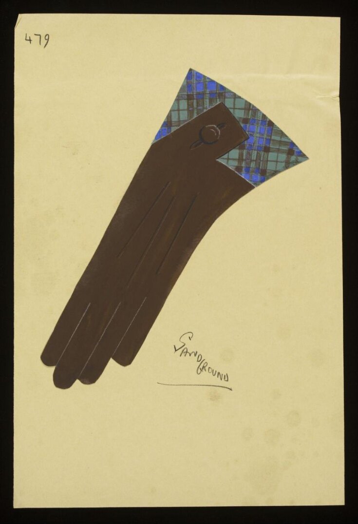 Design for a pair of leather gloves by Ruby Estelle Sandground ...
