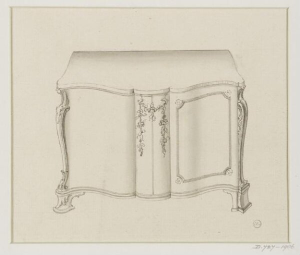 A design for a commode attributed to Thomas Chippendale | | Thomas ...