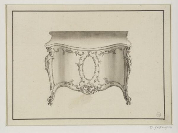 Design for a commode attributed to Thomas Chippendale | Thomas ...