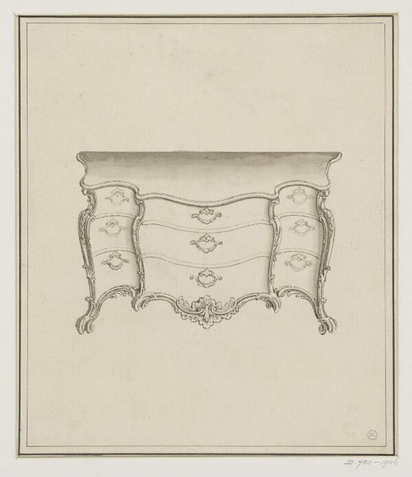 Design for a commode attributed to Thomas Chippendale | Thomas ...