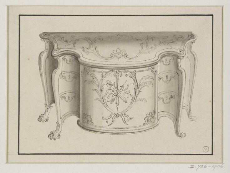 Design for a commode attributed to Thomas Chippendale | | Thomas ...
