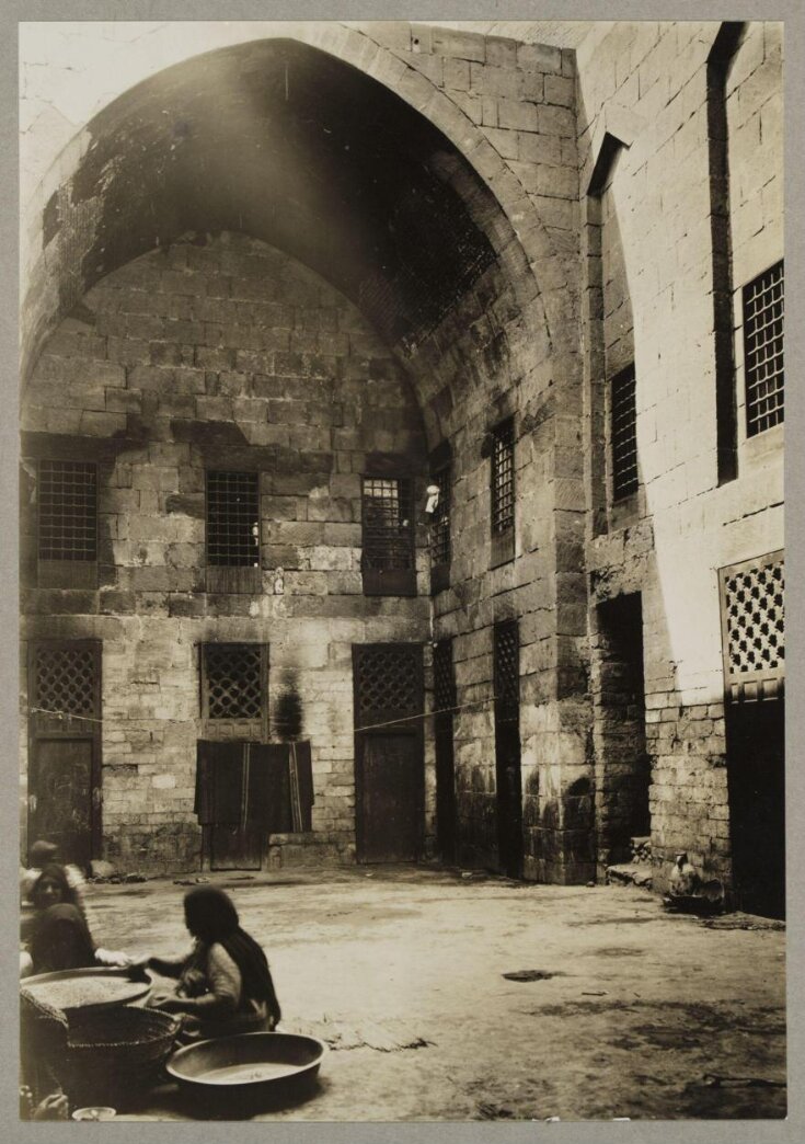 The northwest iwan of the ribat of Khawand Zaynab wife of Mamluk Sultan ...