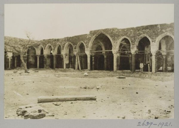 Façade from the courtyard of the qibla riwaq (sanctuary) in the mosque ...