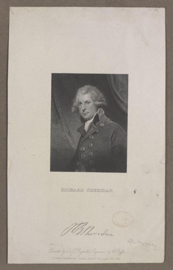 Richard Brinsley Sheridan | Roffe | Reynolds, Joshua | V&A Explore The ...