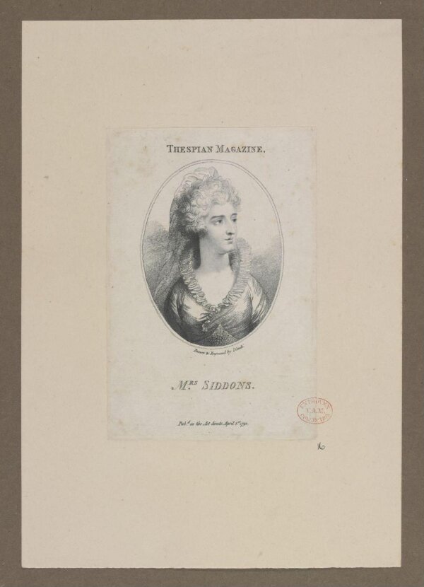 Mrs. Siddons | Conde, I. | V&A Explore The Collections