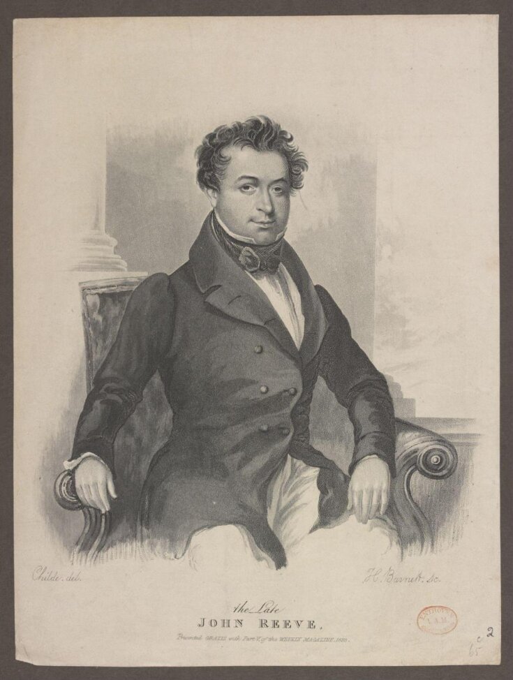 The Late John Reeve | Barnett, H | Childe | V&A Explore The Collections