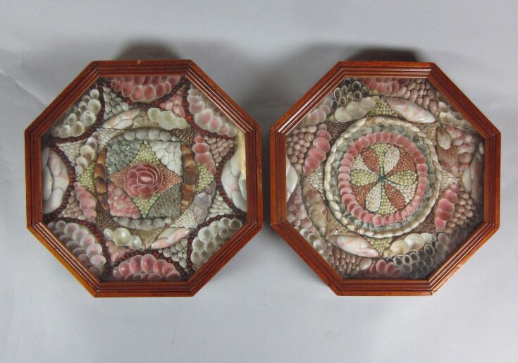 Octagonal shellwork picture | Unknown | V&A Explore The Collections