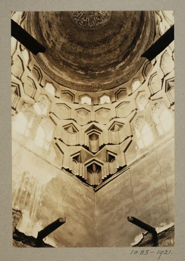 Dome pendentives at the mausoleum of Mamluk Amir Salar, in the funerary ...