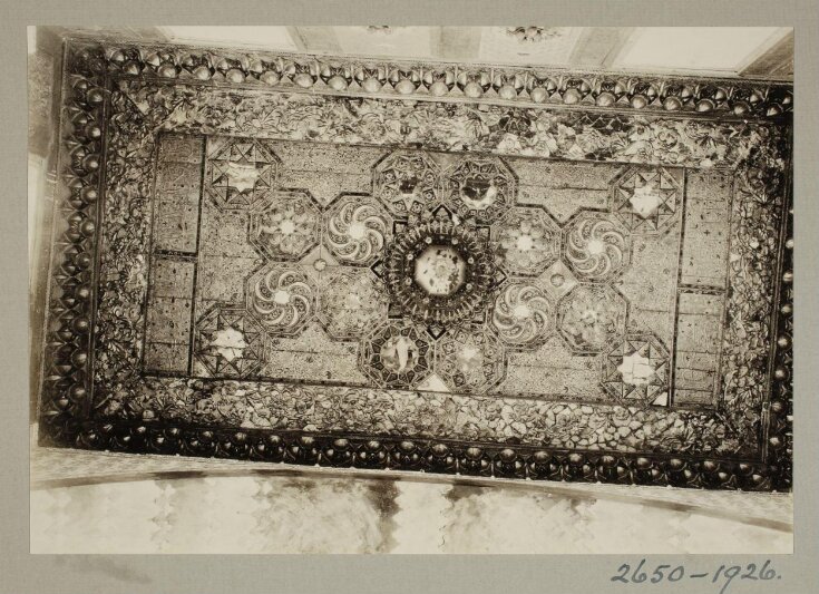 Ceiling in main hall, Azm Palace, Hama | K.A.C. Creswell | V&A Explore ...
