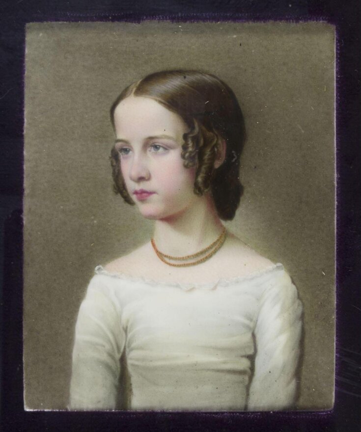 Portrait miniature of Sarah Simpson, aged 10 | Simpson, John | V&A ...