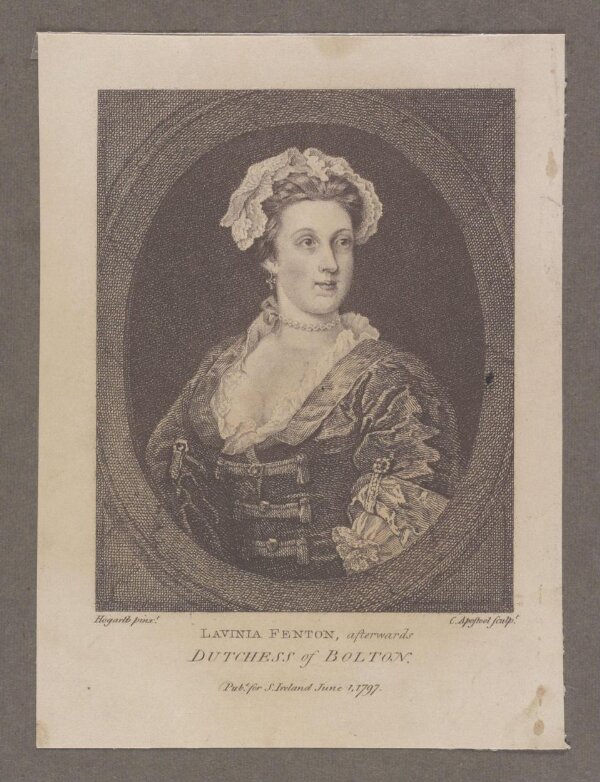 Lavinia Fenton | Ireland, Samuel | Hogarth, William | Apostool ...