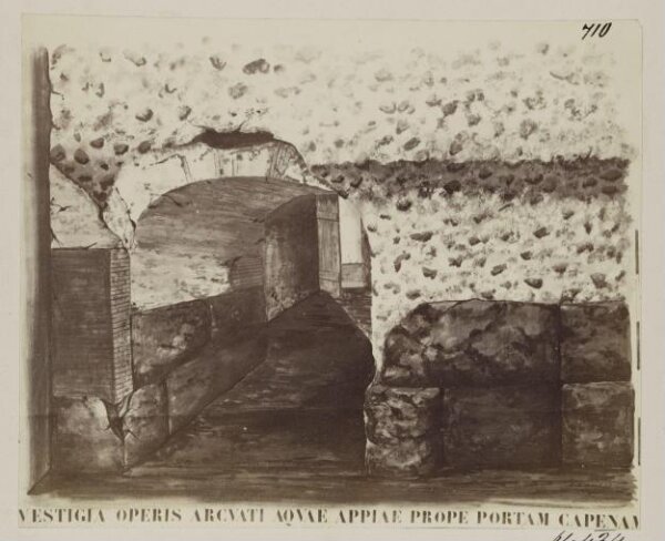 Aqueducts - Interior of the Western Tower of the Porta Capena, with the ...