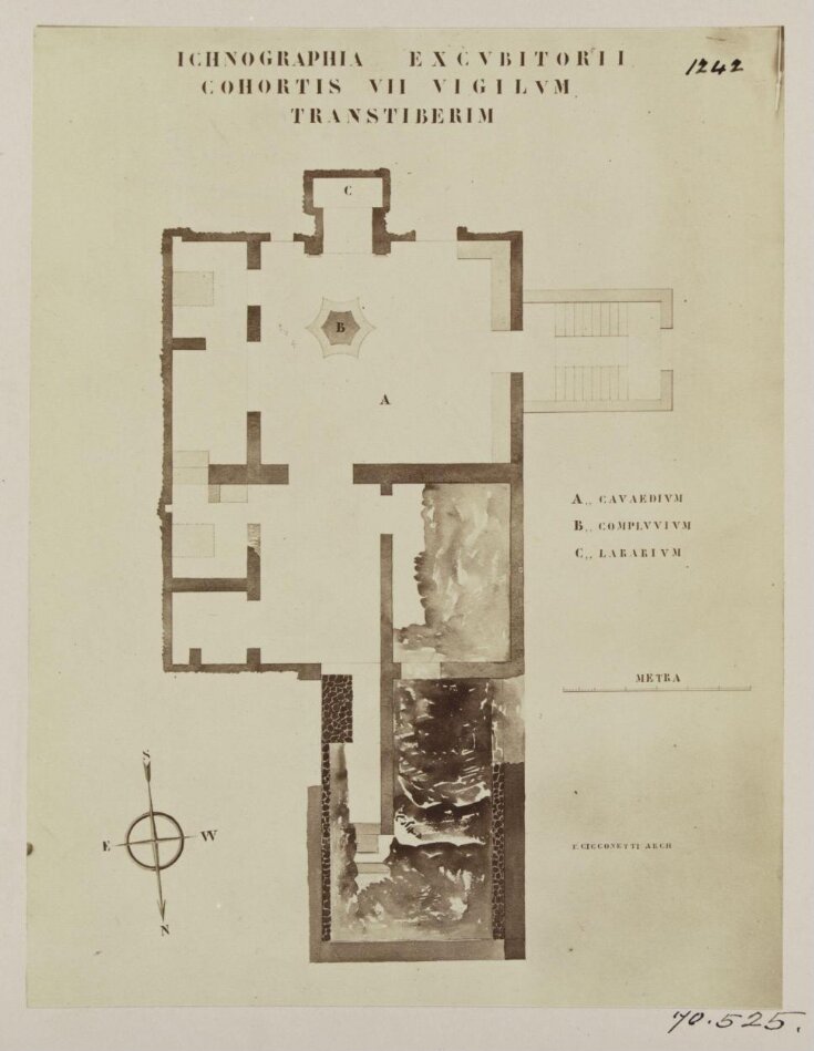Excavations, 1868 - Plan of the Excubitorium Cohortis VII. Vigilum in ...