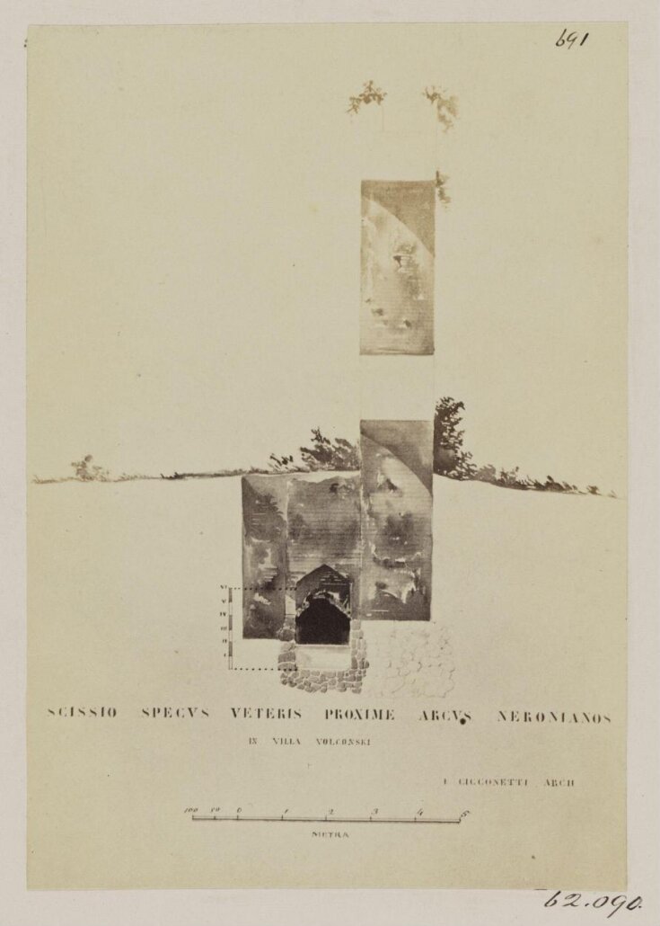Aqueducts - Section of the old Specus of the Aqua Appia by the side of ...