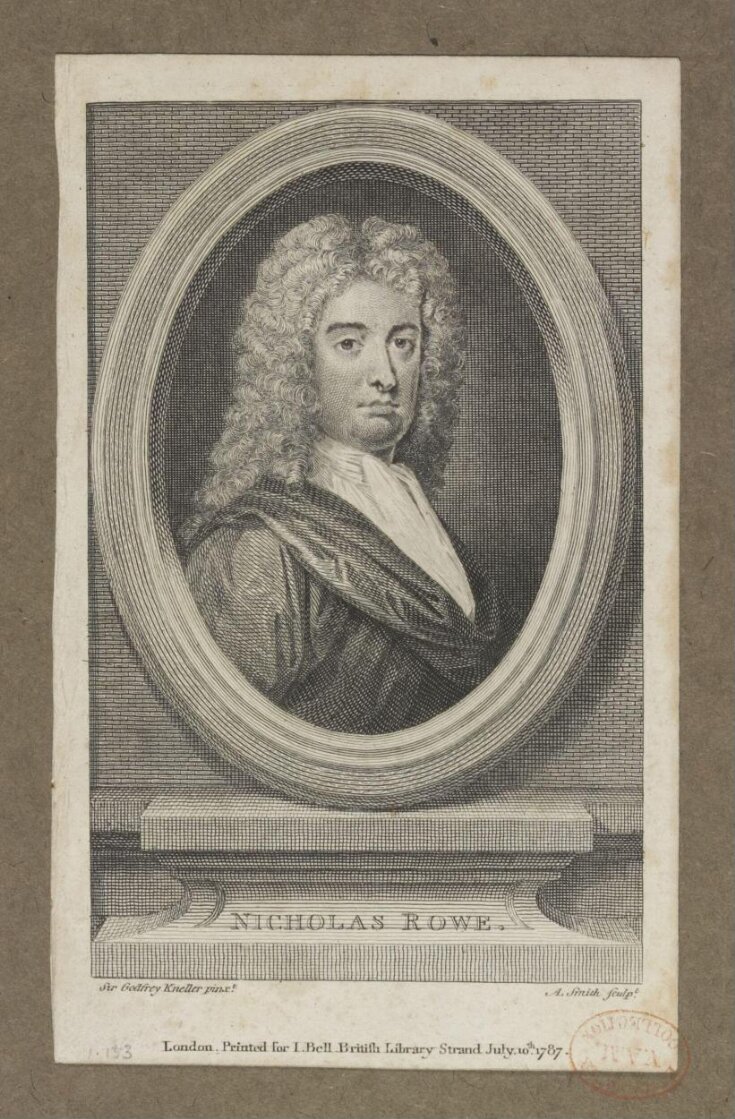 Nicholas Rowe | Kneller, Godfrey Bt (Sir) | Smith, A | V&A Explore The ...
